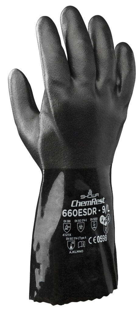 SHOWA Gloves 660 ESDR · Chemical Protection Gloves, Antistatic ...